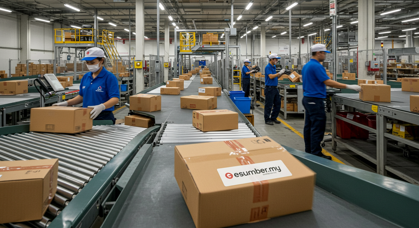 DDR Sorting Centre: Pusat Lokasi Pemprosesan & Delivery