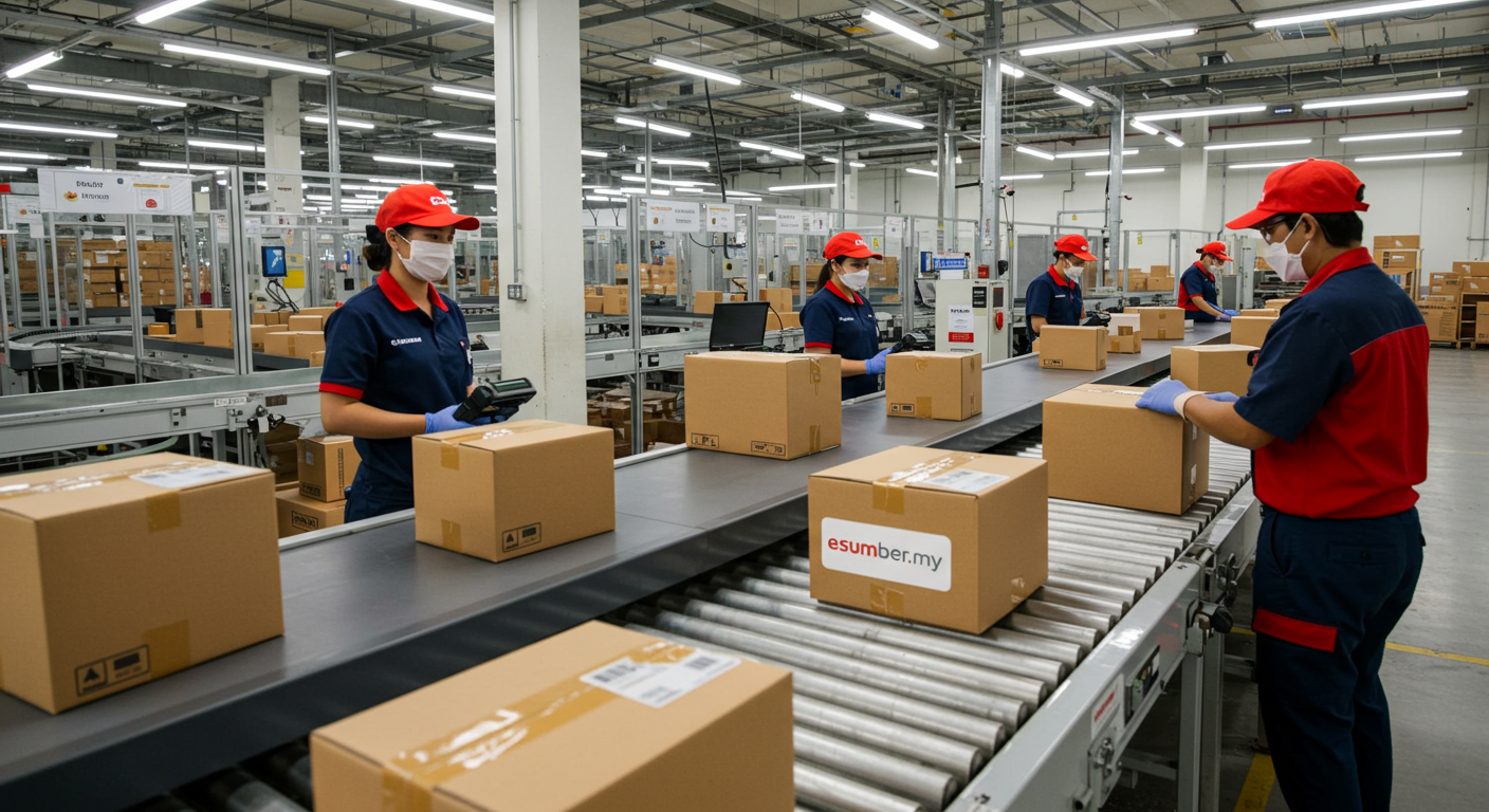DDR Sorting Centre: Pusat Lokasi Pemprosesan & Delivery