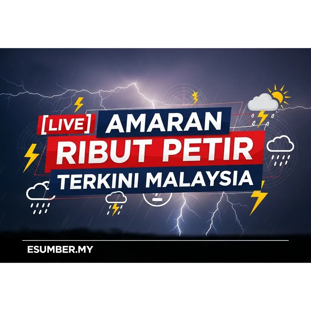 [LIVE] Amaran Ribut Petir Terkini Malaysia