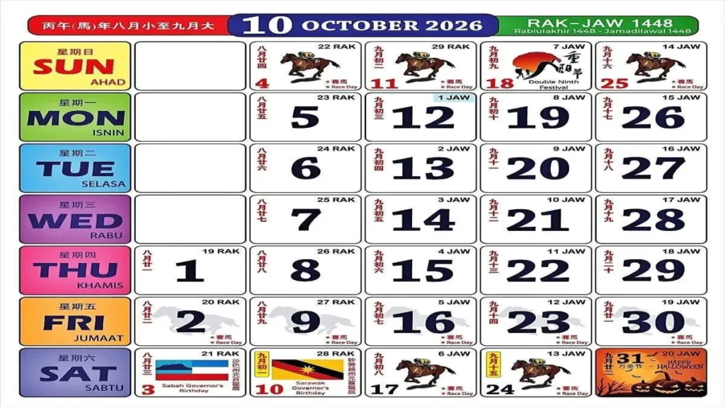 Kalendar 2026 - Senarai Cuti Malaysia