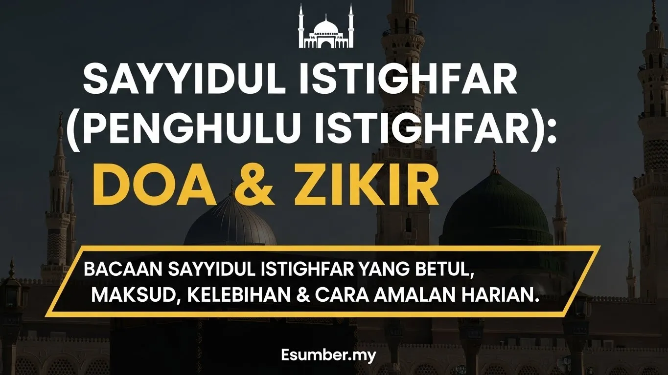 Sayyidul Istighfar (Penghulu Istighfar): DOA & Zikir