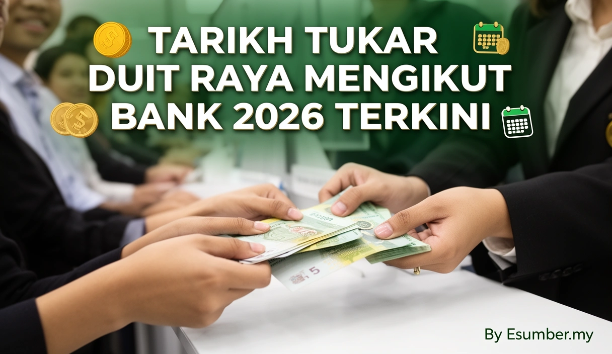 Tarikh Tukar Duit Raya Mengikut Bank 2026 Terkini